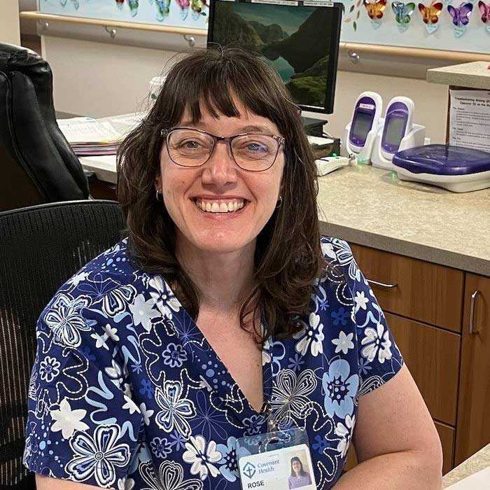 Rose Sanchez, unit clerk, St. Joseph’s Home